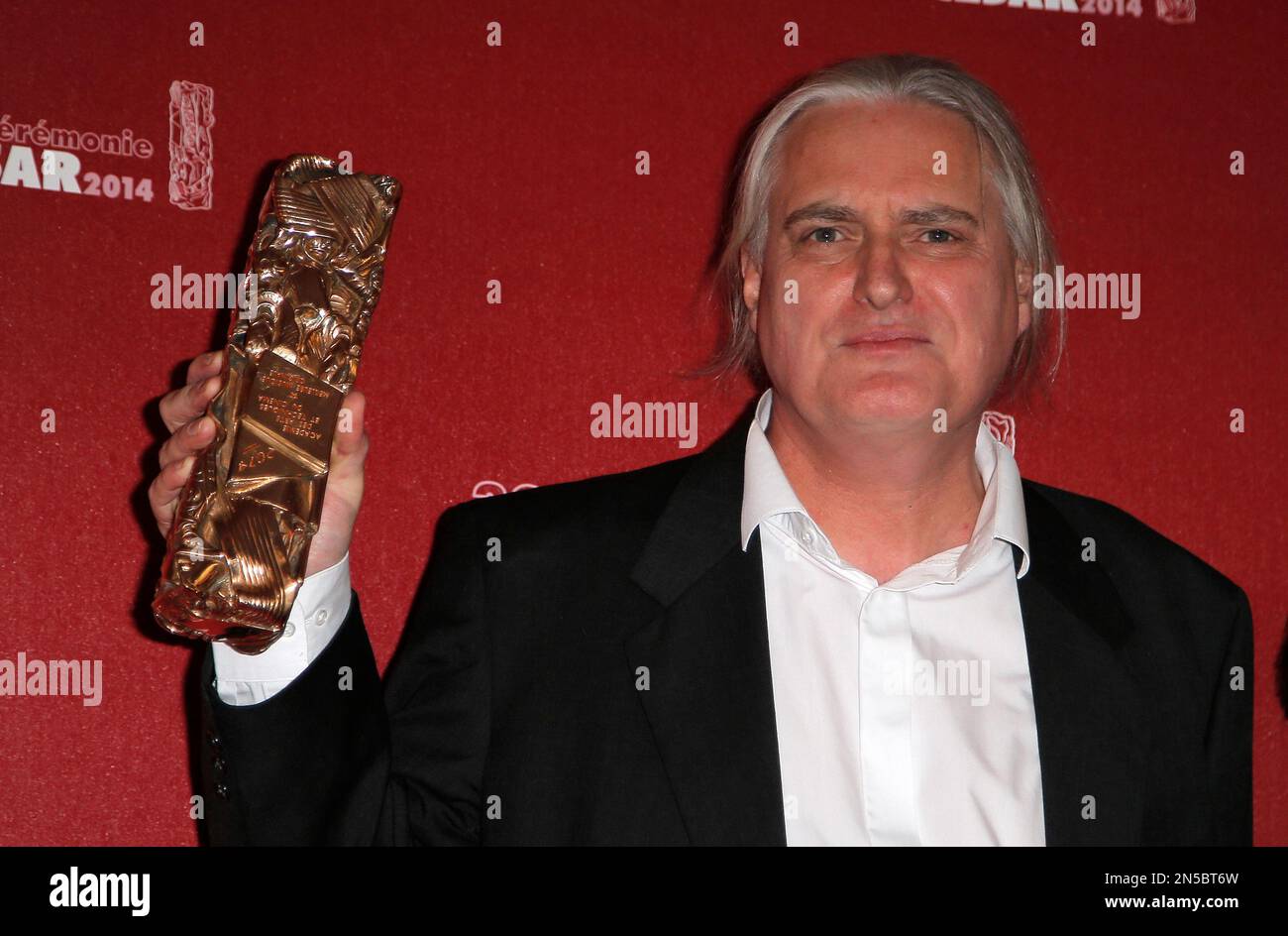 English composer Martin Wheeler poses with his trophy of the Best ...
