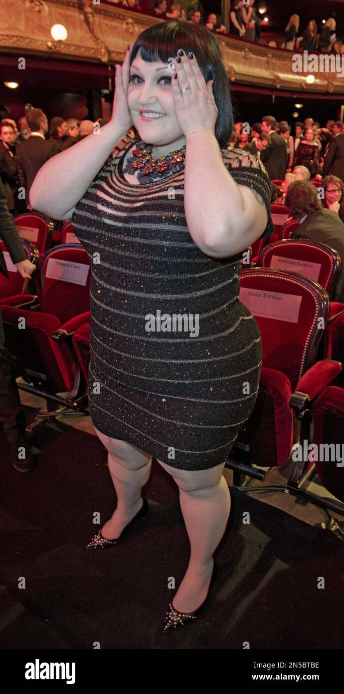Singer Beth Ditto arrives for the 39th Cesar Film Awards at Theatre du ...