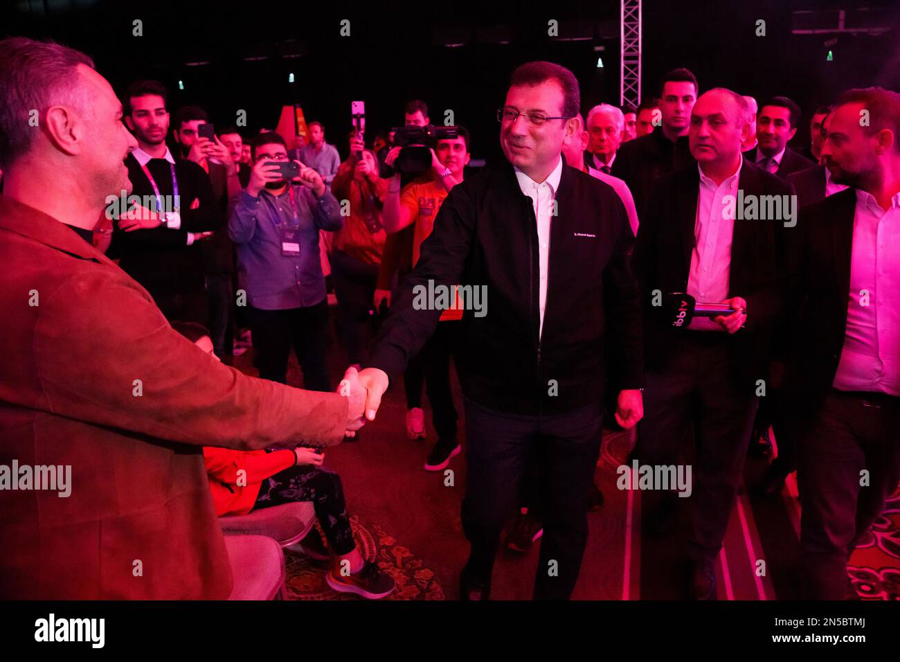 Istanbul Mayor Ekrem Imamoglu at the Istanbul 2022 Global Esports Games ...