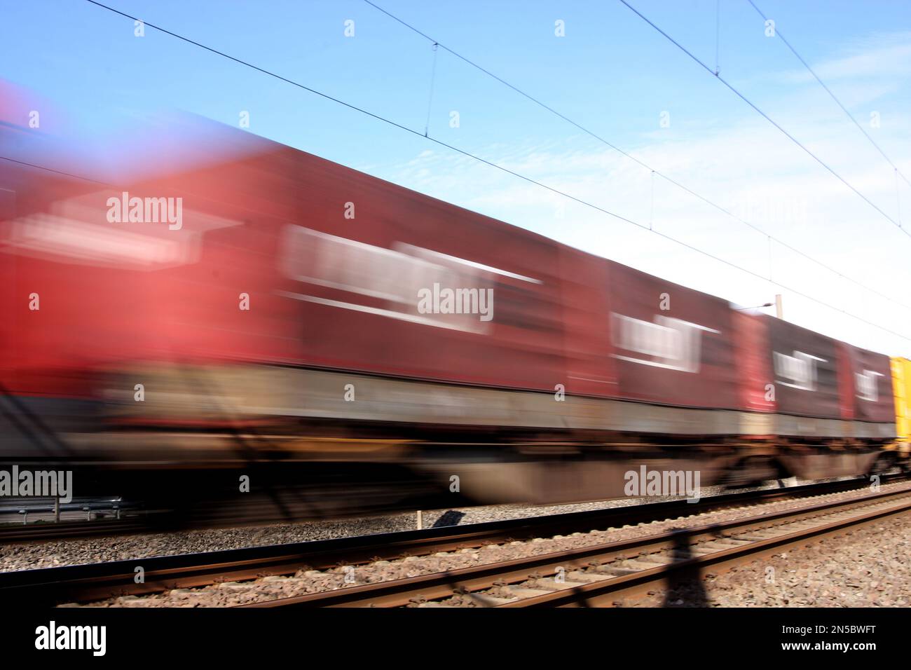 rush pasting express train, Germany Stock Photo - Alamy