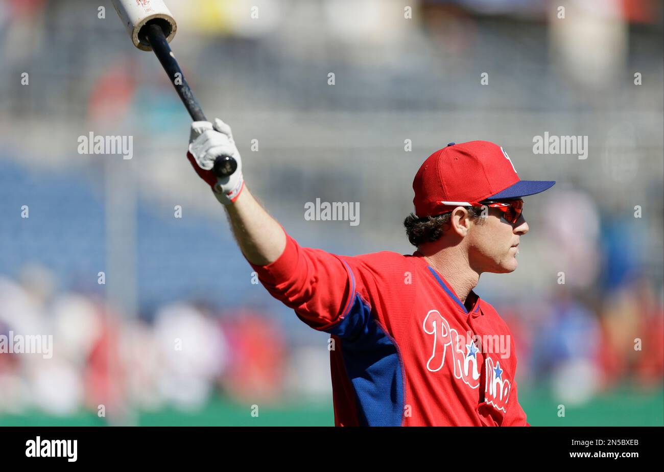 Philadelphia Phillies second baseman Chase Utley waits to hit in ...