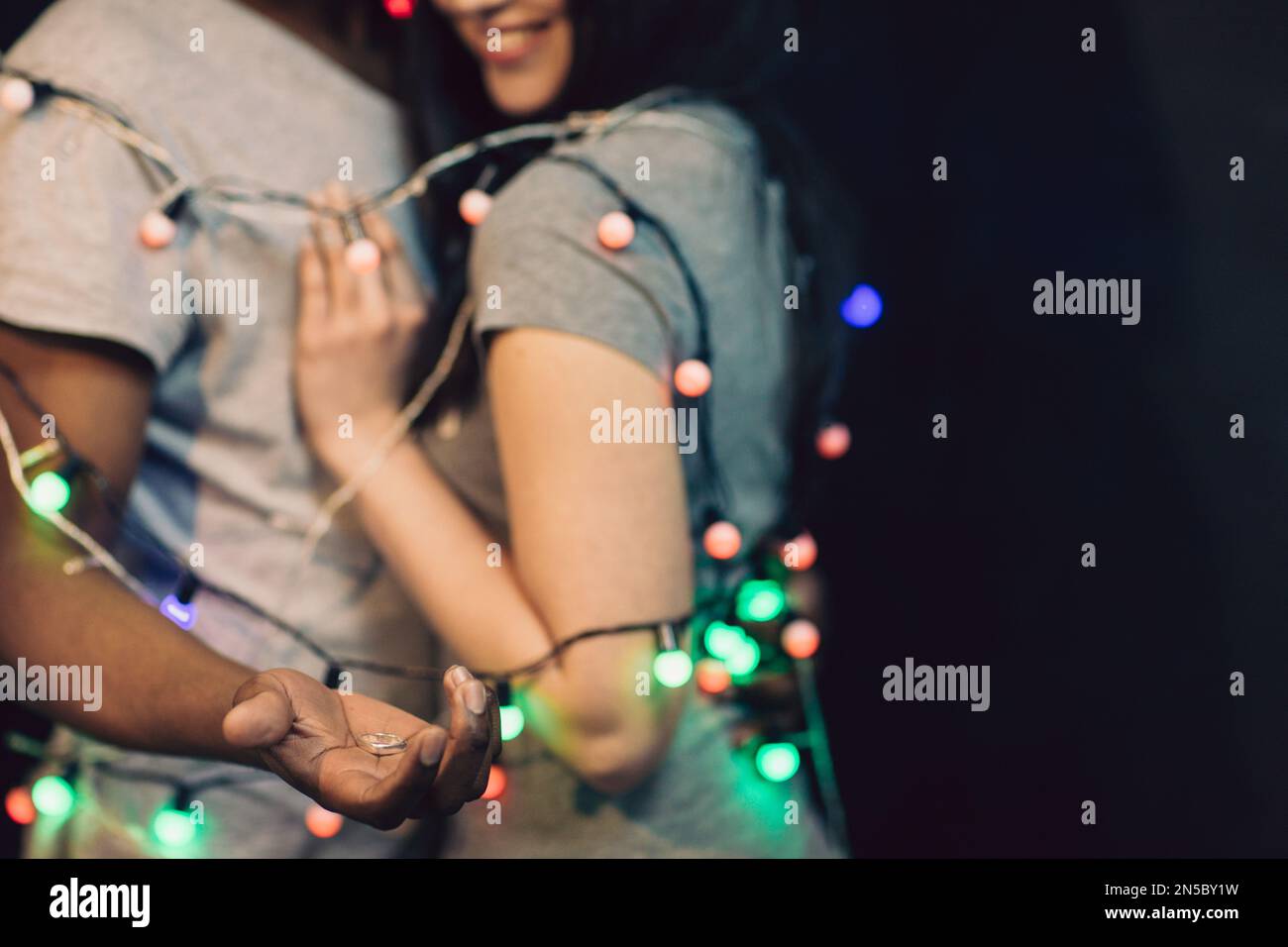 Interracial marriage proposal hi-res stock photography and images - Alamy