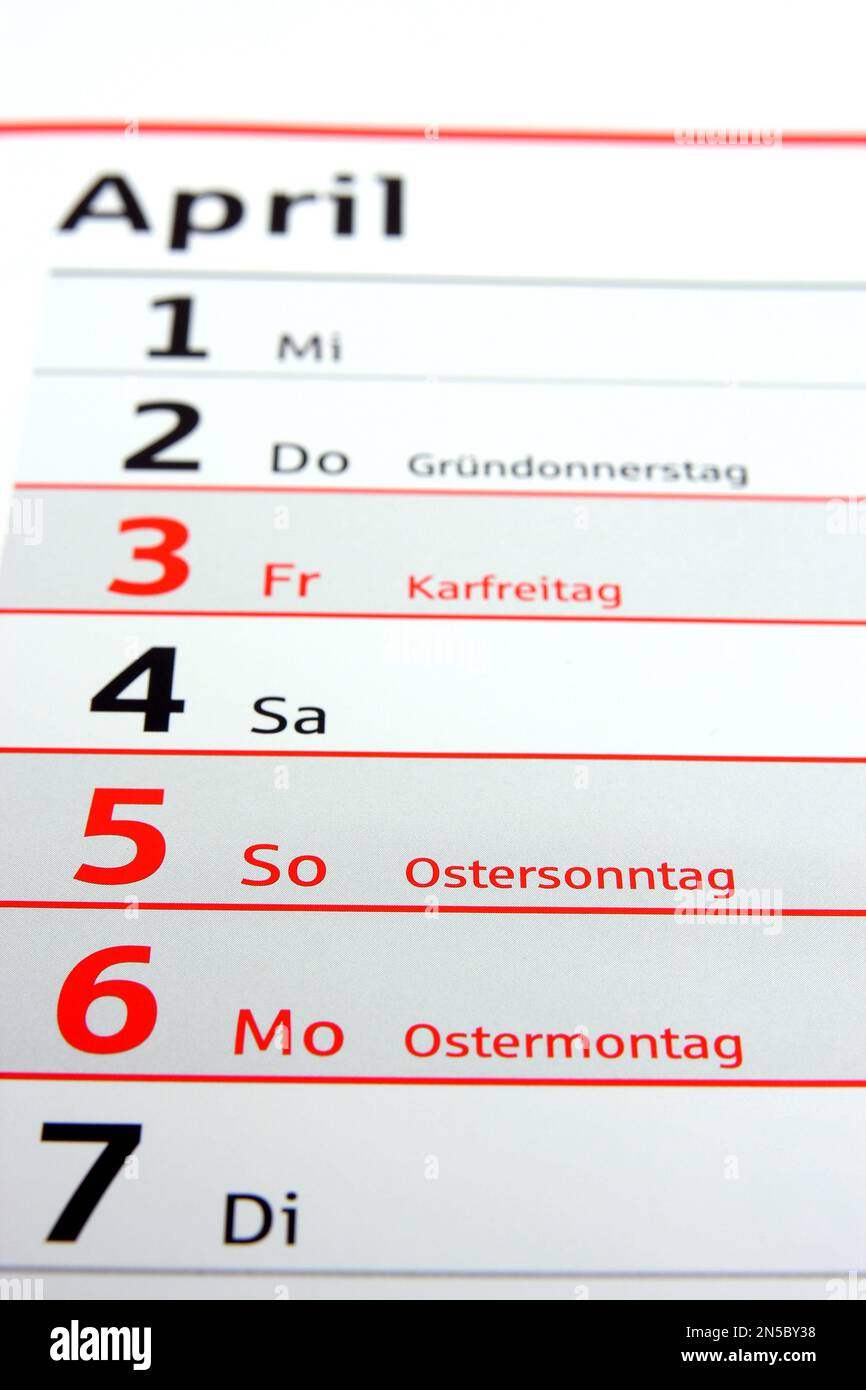 2015 calendar april hi-res stock photography and images - Alamy