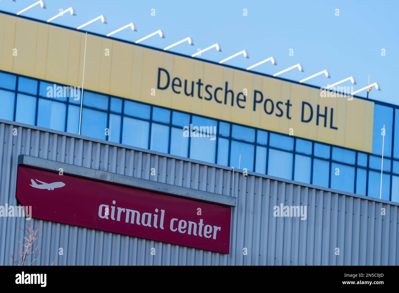 PRODUCTION - 08 February 2023, Hesse, Frankfurt/Main: The Airmail Center is a joint venture of ...