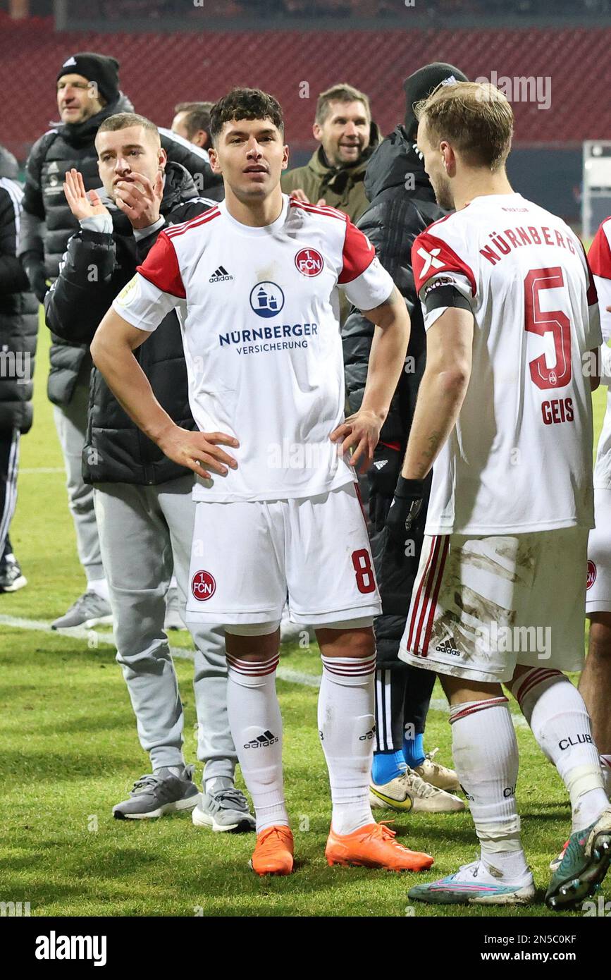 Nuremberg, Germany. 08th Feb, 2023. Soccer: DFB Cup, 1. FC Nuremberg ...