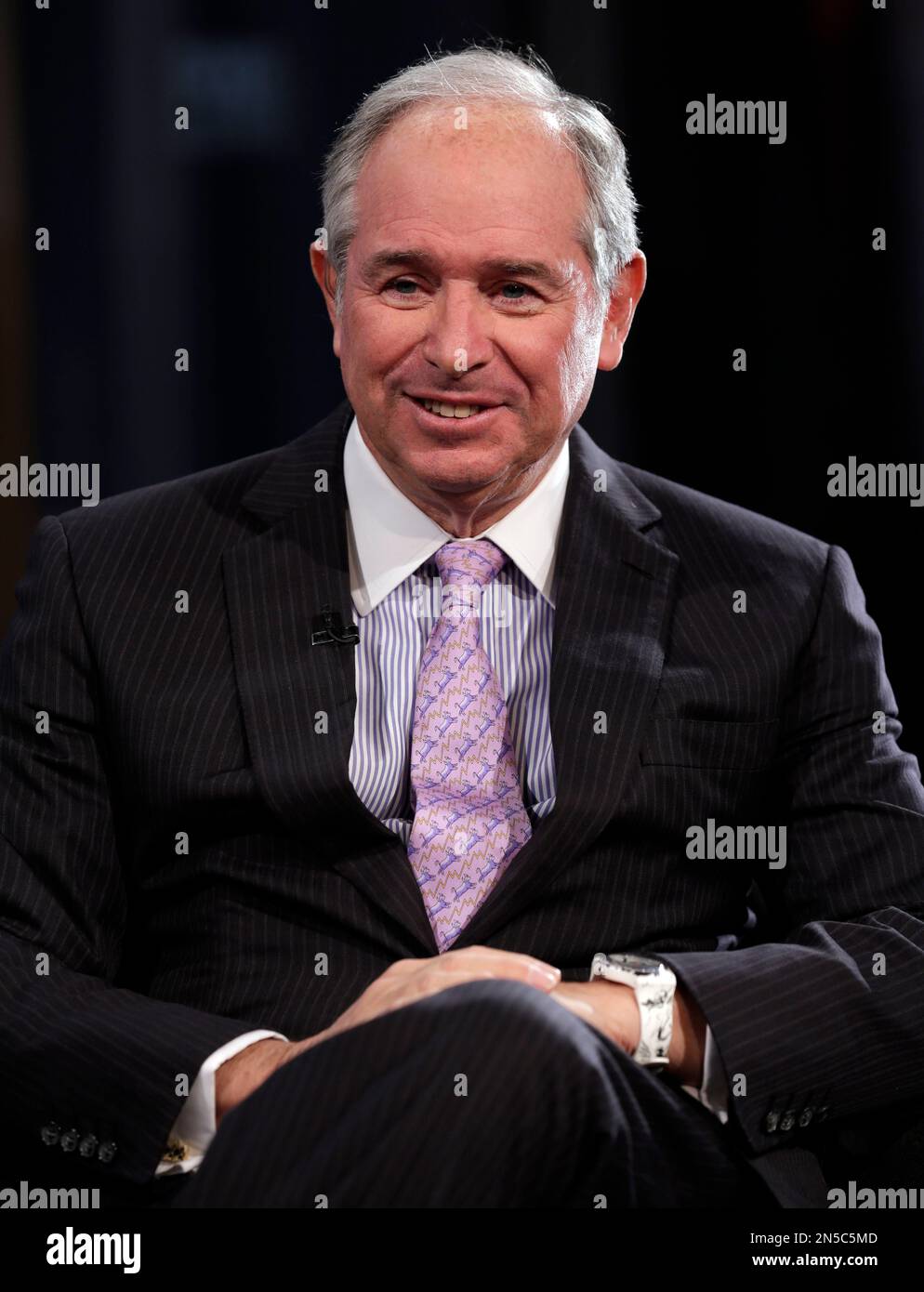 Blackstone Group CEO Stephen Schwarzman is interviewed by Maria ...