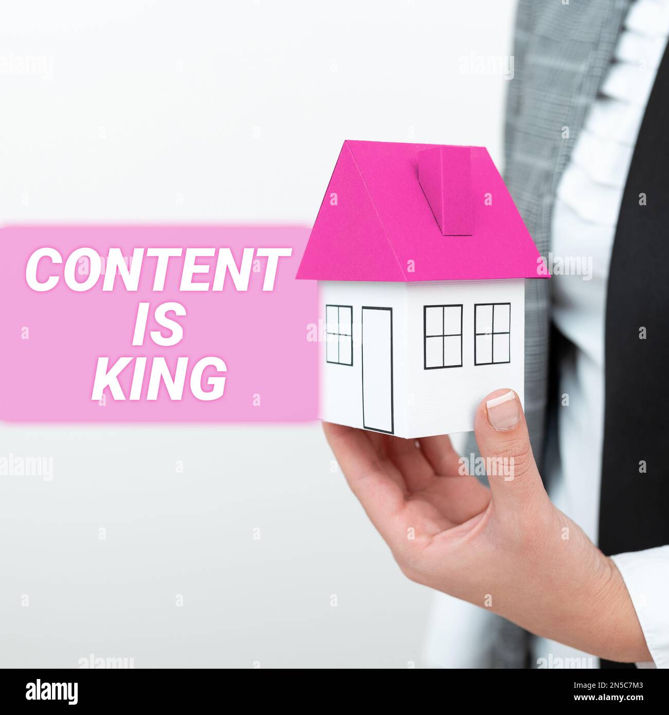 Sign displaying Content Is King, Business idea Content is the heart of ...