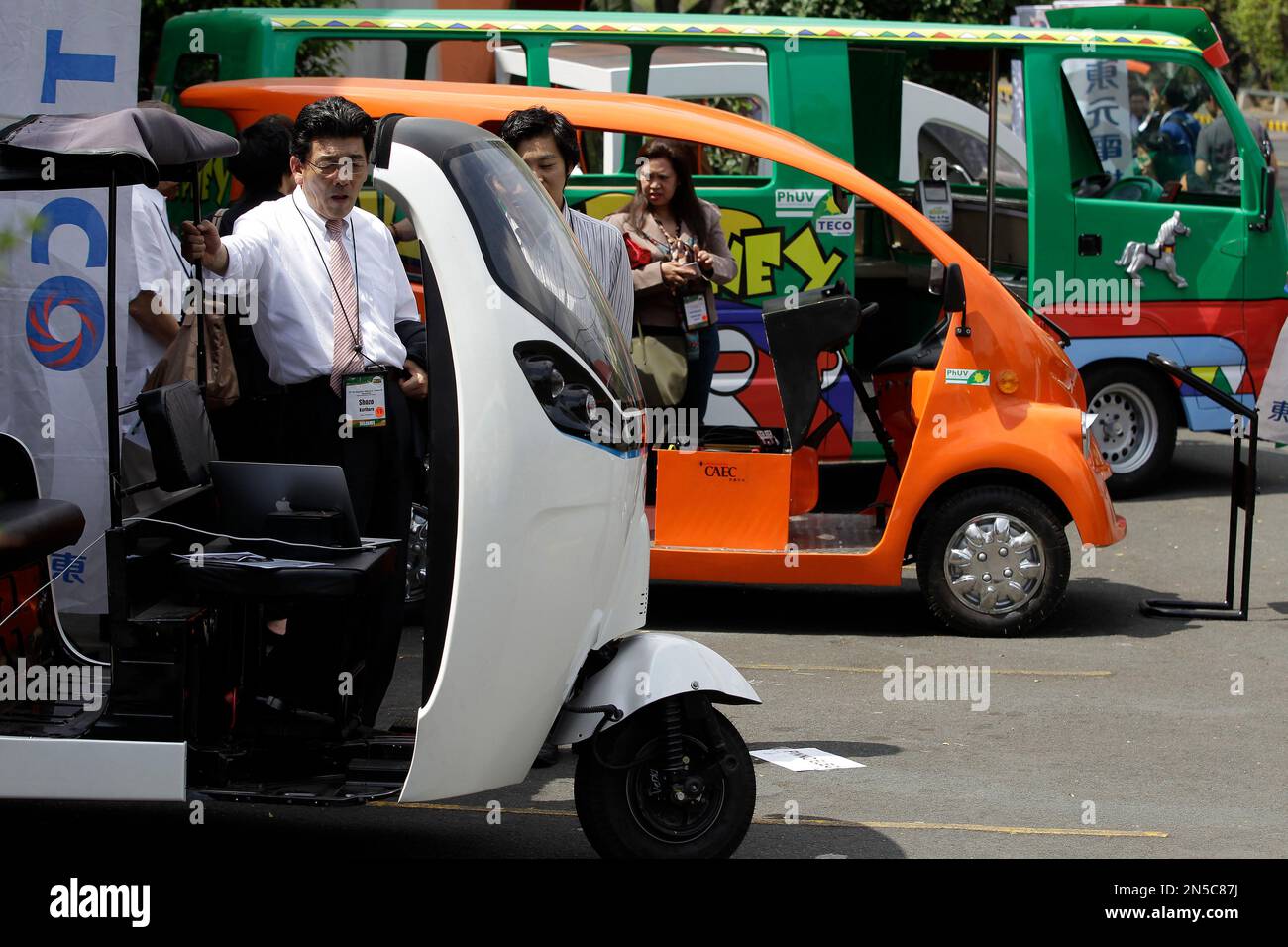 Delegates look at different modes of public electric transportation ...