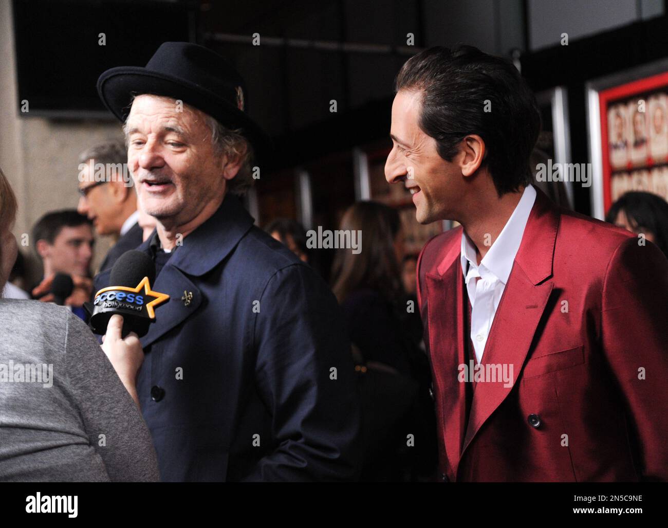 Actors Bill Murray, left, and Adrien Brody attend the premiere of Fox ...