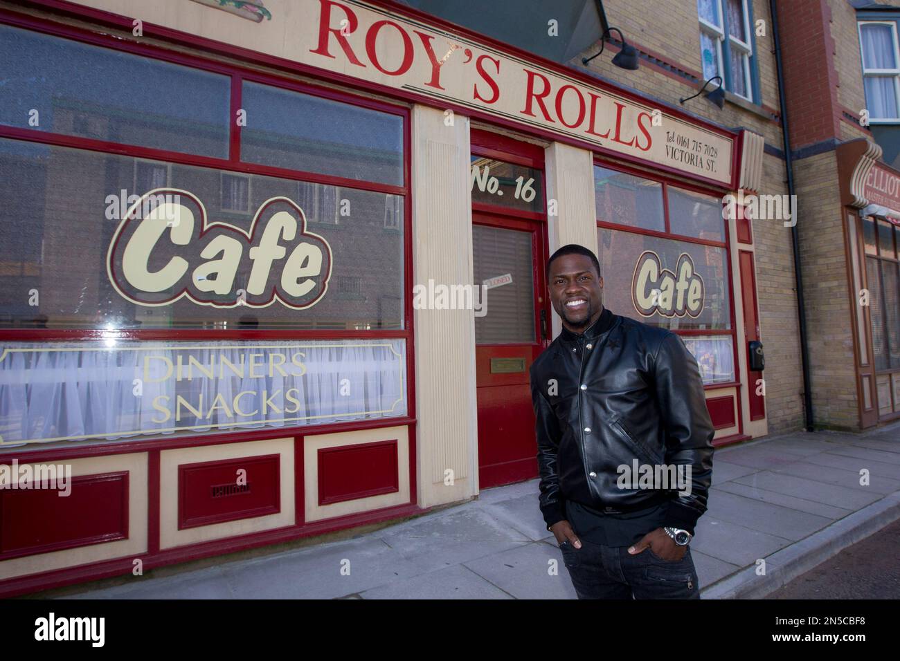 Ride Along actor and comedian Kevin Hart, outside Roy's Rolls on the ...