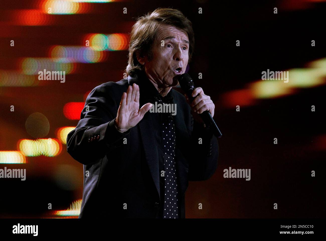 Spanish singer Raphael performs at the Vina del Mar International Song ...