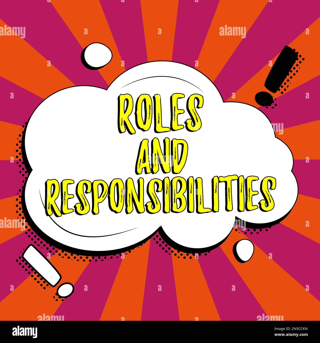Text sign showing Roles And Responsibilities, Business concept Business ...