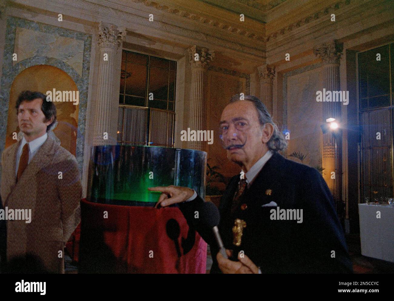 Spanish painter Salvador Dali, presents his first Chrono-Hologram in ...