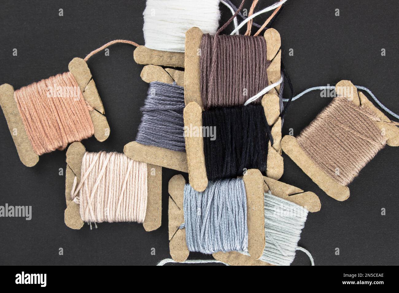 Skeins wool lie on hi-res stock photography and images - Alamy