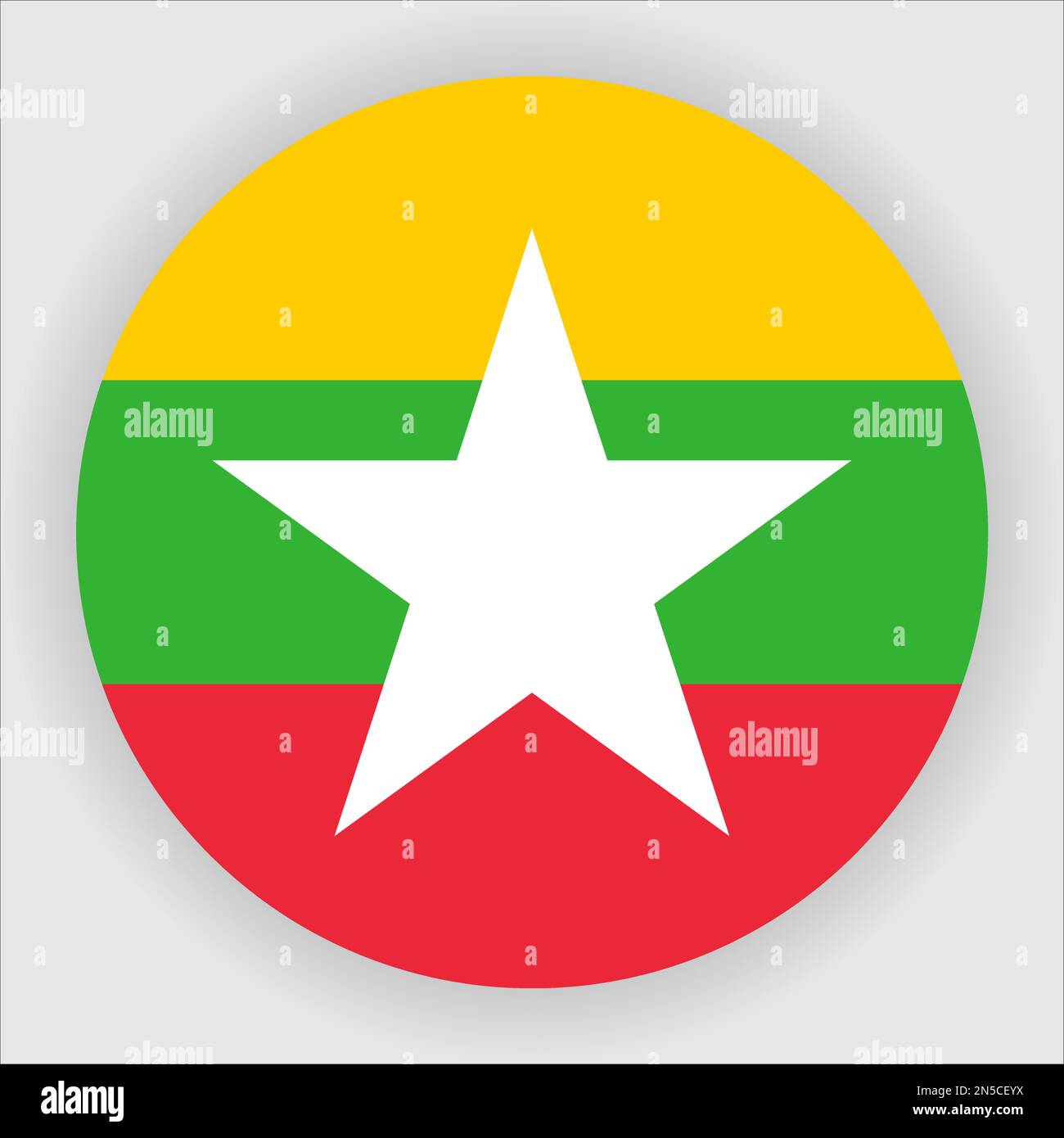 Myanmar Flat Rounded Flag Icon Button Vector Stock Vector Image & Art - Alamy