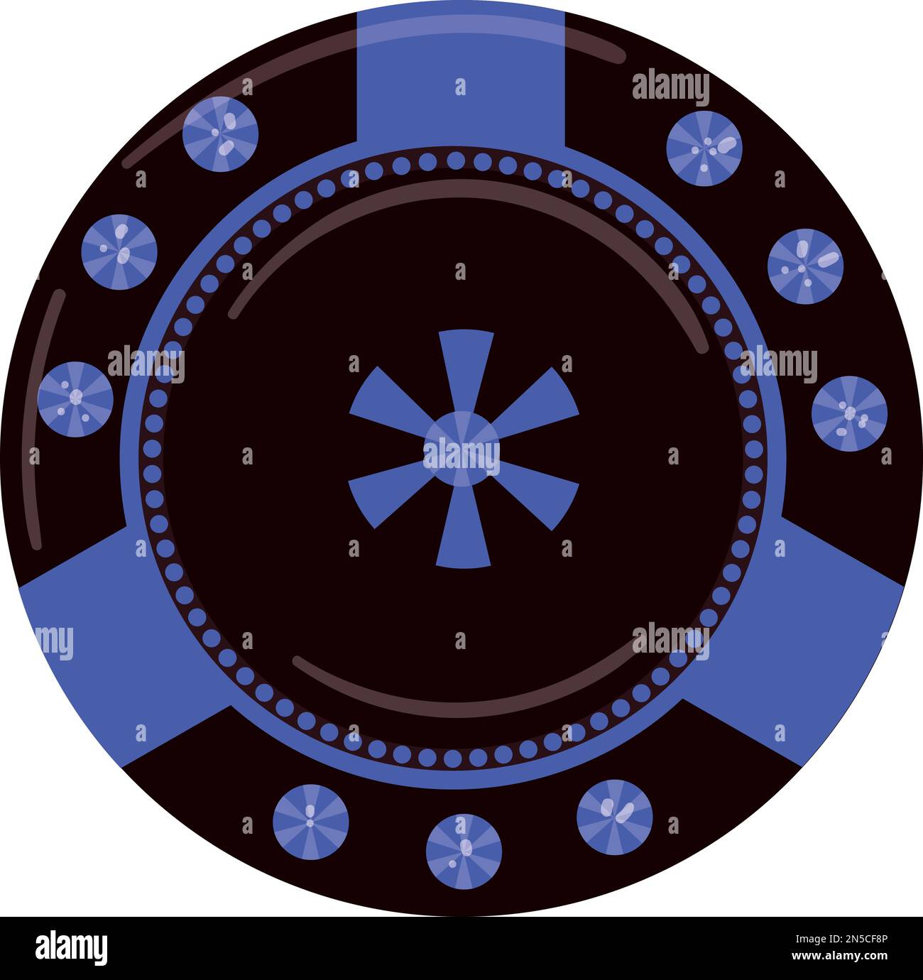 Royal chip icon cartoon vector. Chips stacks Stock Vector Image & Art ...