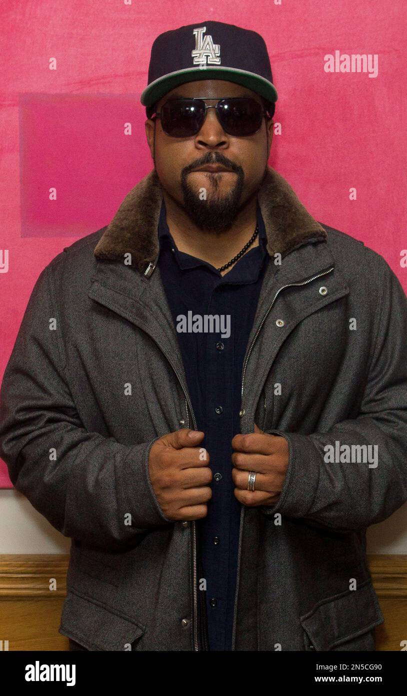 Ride Along actor Ice Cube,arrives for a VIP screening of Ride Along at ...