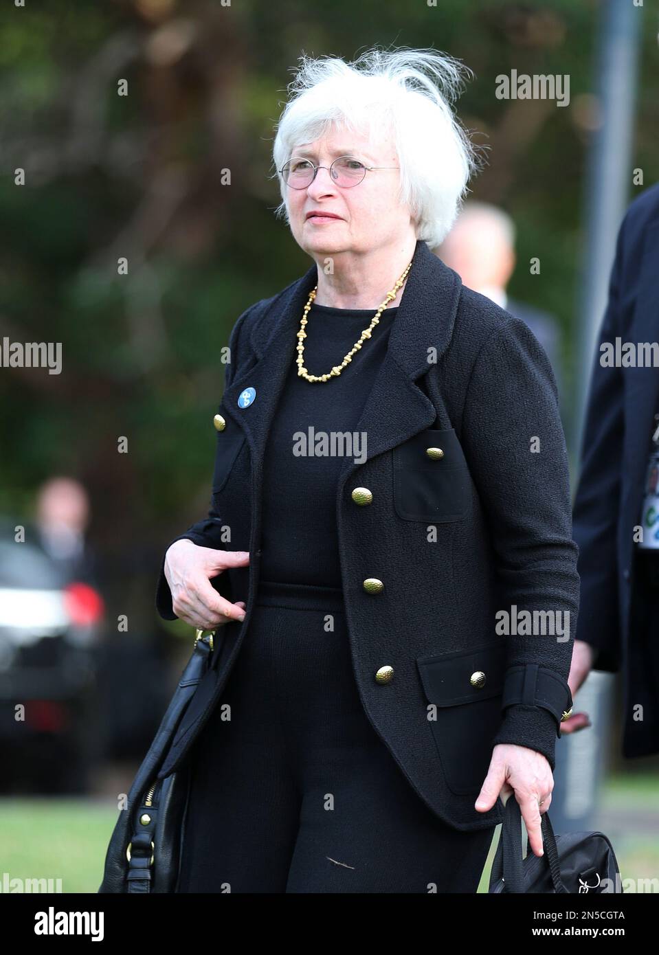 U.S. Federal Reserve Chairman Janet Yellen arrives for an official ...