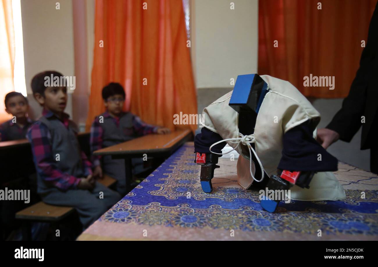 In this picture taken on Monday, Feb. 24, 2014, Veldan, a humanoid ...