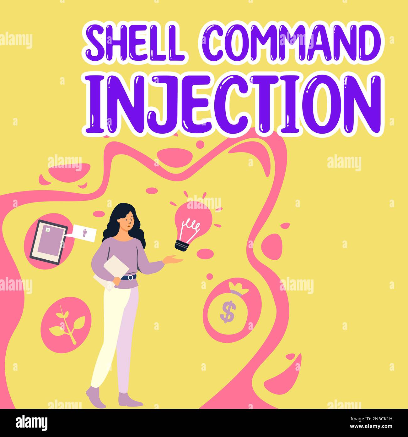 Writing Displaying Text Shell Command Injection Word For Used By Hackers To Execute System
