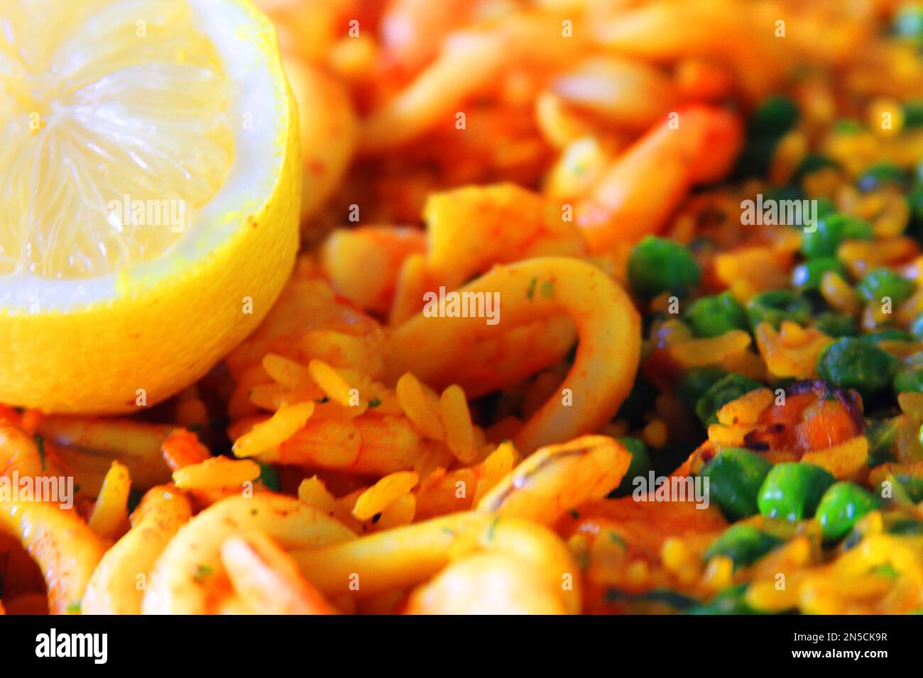 Paella, Paeja, Seafood, Frutos do mar Stock Photo - Alamy