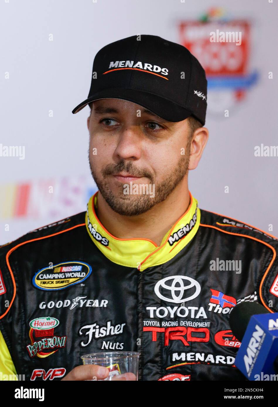 Matt Crafton during NASCAR auto racing media day at Daytona ...