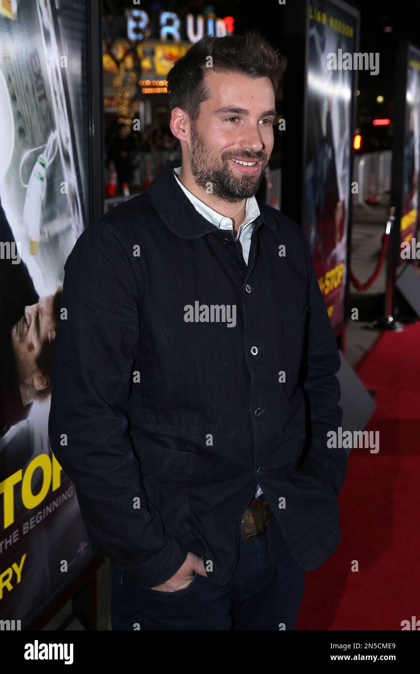 Alex Heineman arrives at the Los Angeles premiere of "Non-Stop" at the ...