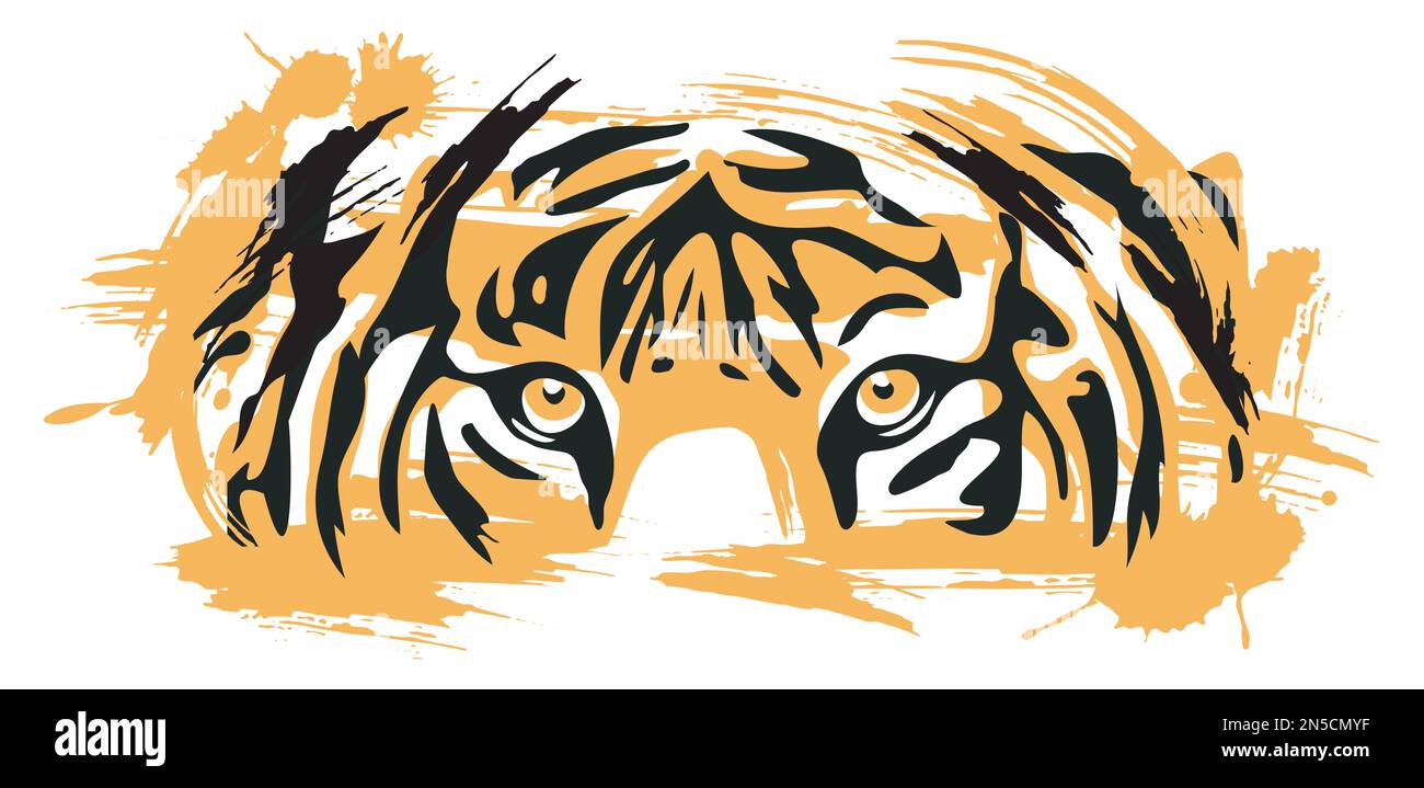 Tiger Eyes Vector