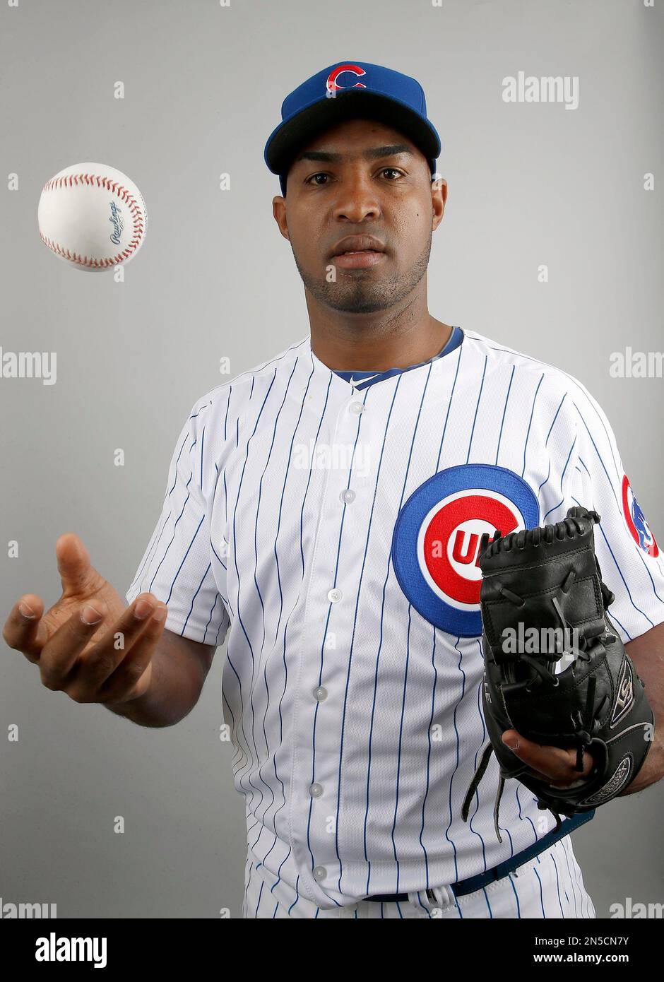 This is a 2014 photo of Jose Veras of the Chicago Cubs baseball team ...