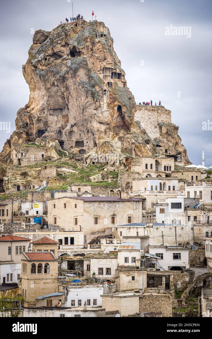 Ortahisar Castle, Uchisar, Cappadocia, Turkey Stock Photo - Alamy