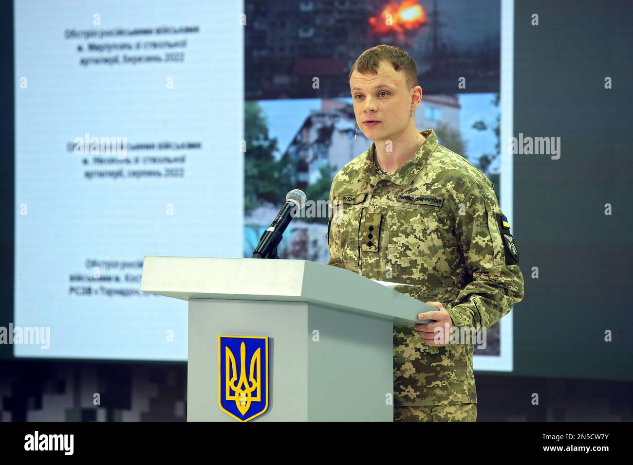 KYIV, UKRAINE - FEBRUARY 9, 2023 - Representative of the Captured and ...