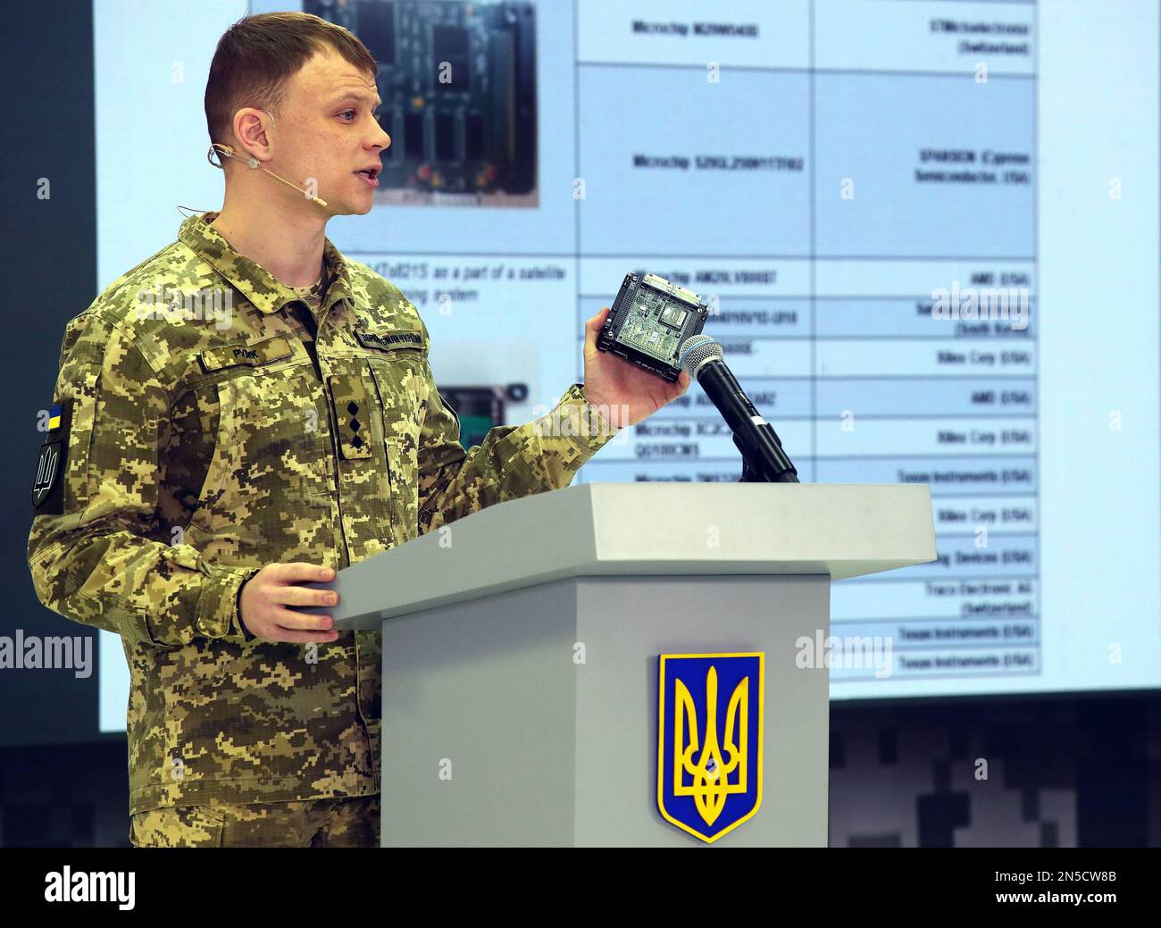 KYIV, UKRAINE - FEBRUARY 9, 2023 - Representative of the Captured and ...