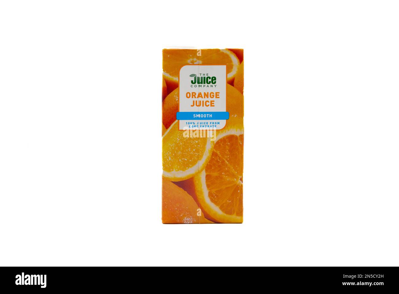 Irvine, Scotland, UK - February 02, 2023: Aldi branded orange juice in ... Irvine, Scotland, UK - February 02, 2023: Aldi branded orange juice in ...