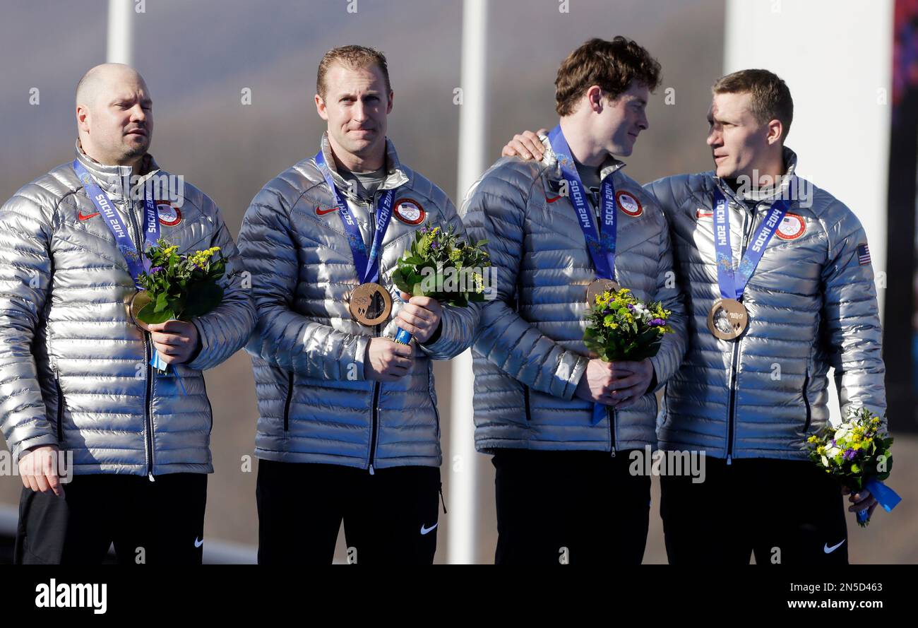 The team from the United States USA-1, with Steven Holcomb, Curtis ...