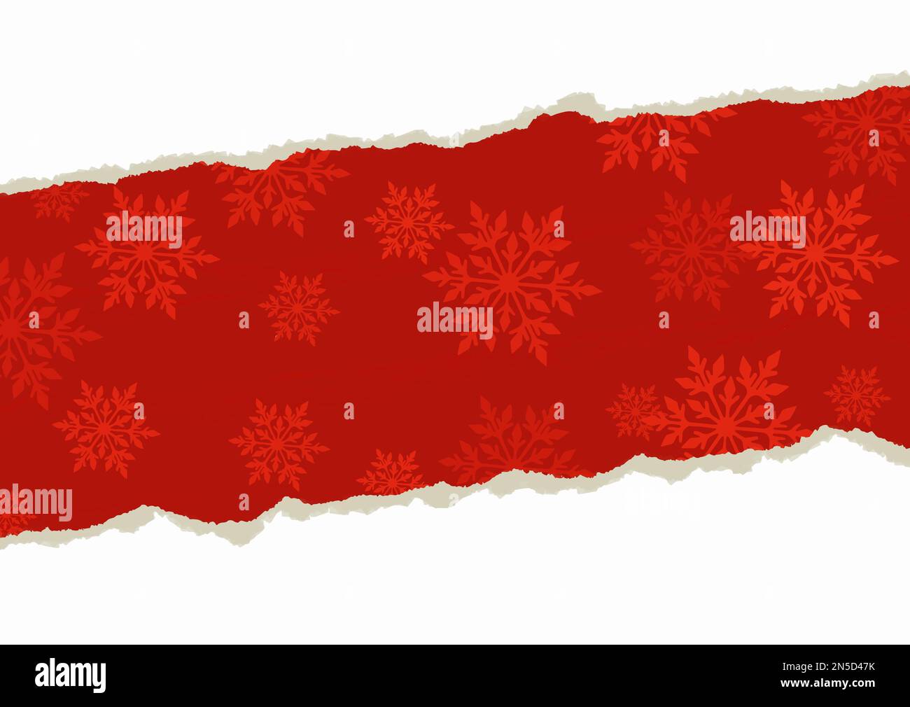 Christmas background with snowflakes and torn paper design Stock Vector ...