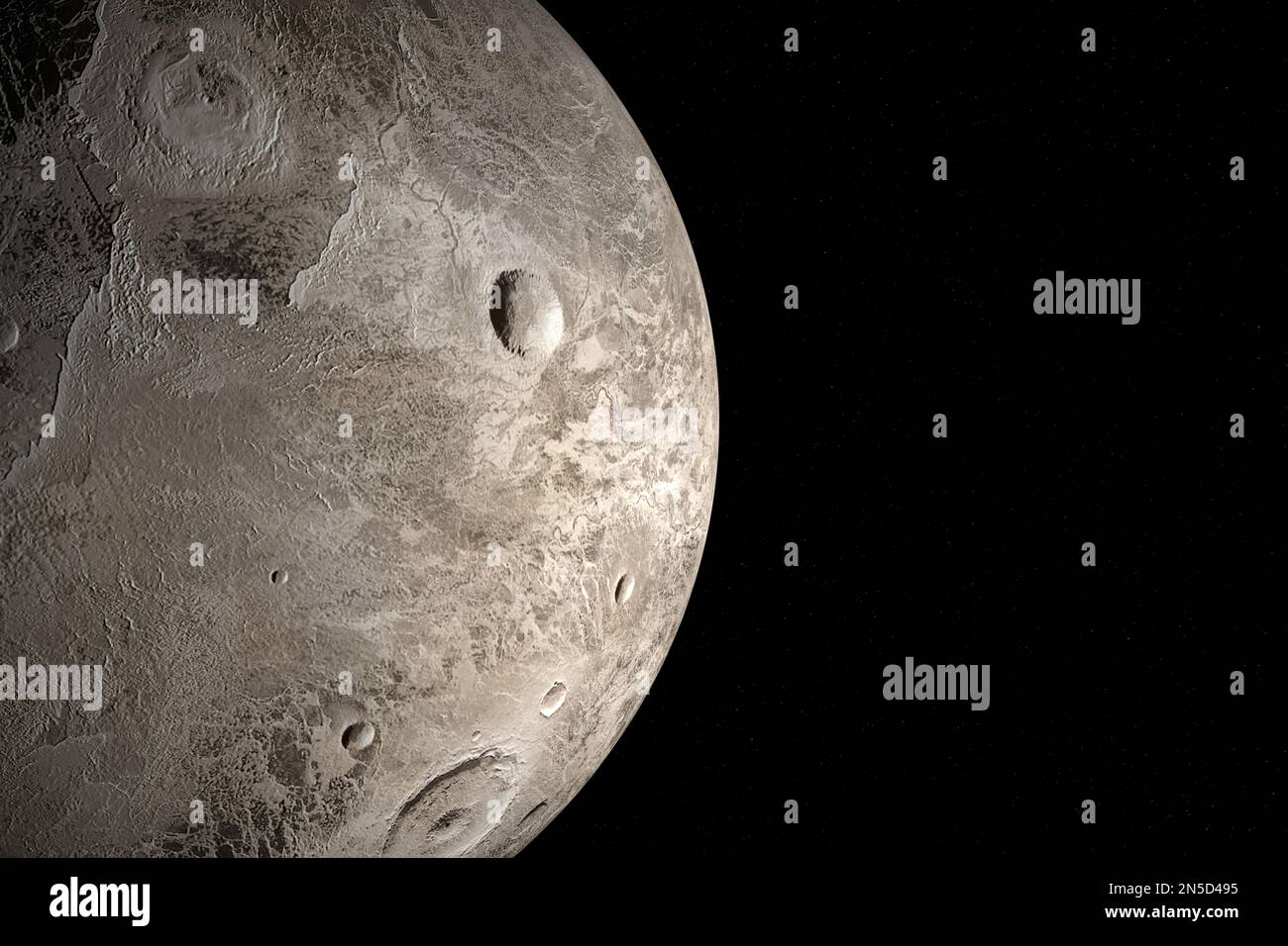 Digitally generated photograph of the dwarf planet Ceres Stock Photo ...