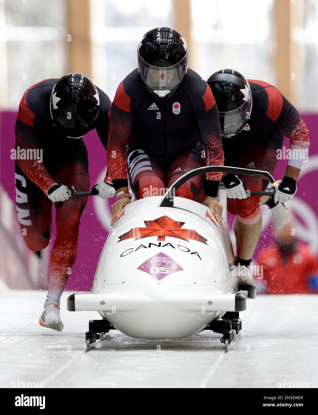 The team from Canada CAN-1, with Chris Spring, Timothy Randall, James ...