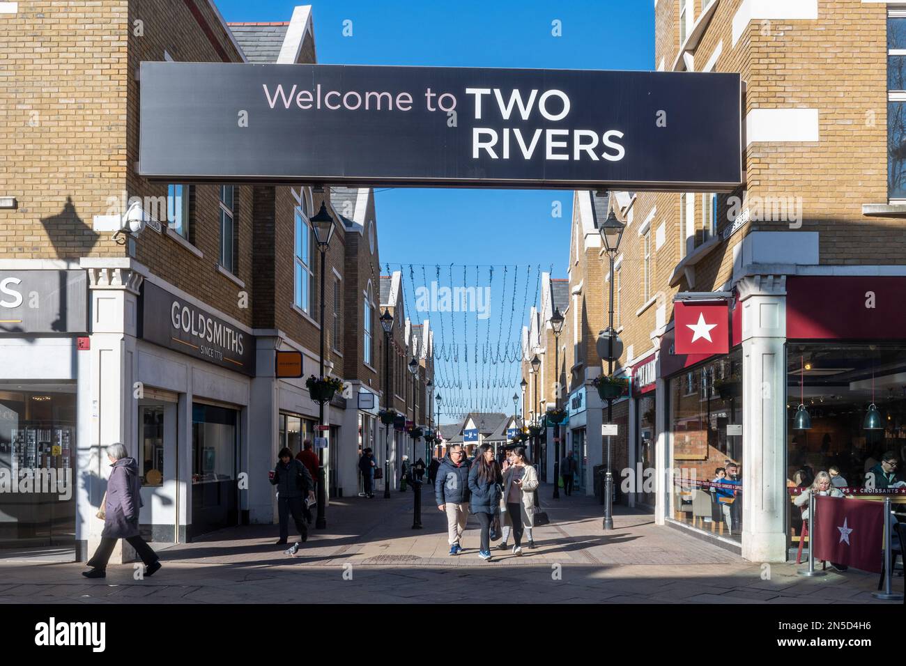 Two Rivers shopping centre in Staines-upon-Thames town centre, Surrey ...