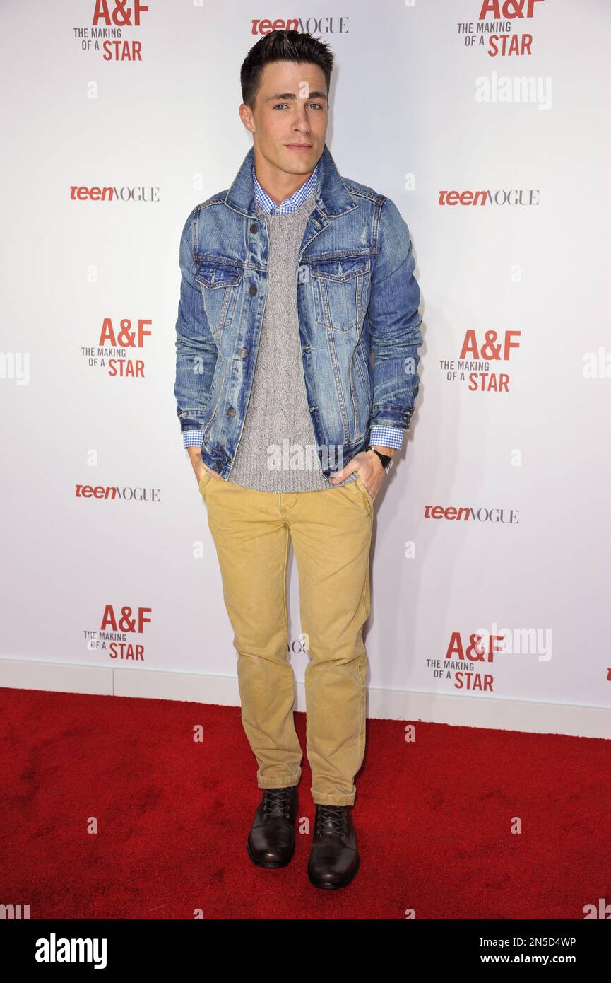 Colton Haynes arrives at the Abercrombie & Fitch “The Making of a Star ...
