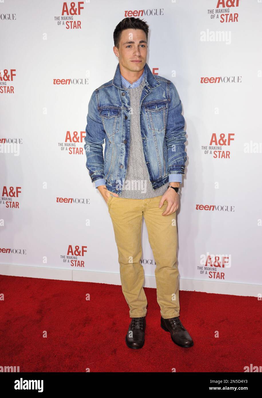 Colton Haynes arrives at the Abercrombie & Fitch “The Making of a Star ...