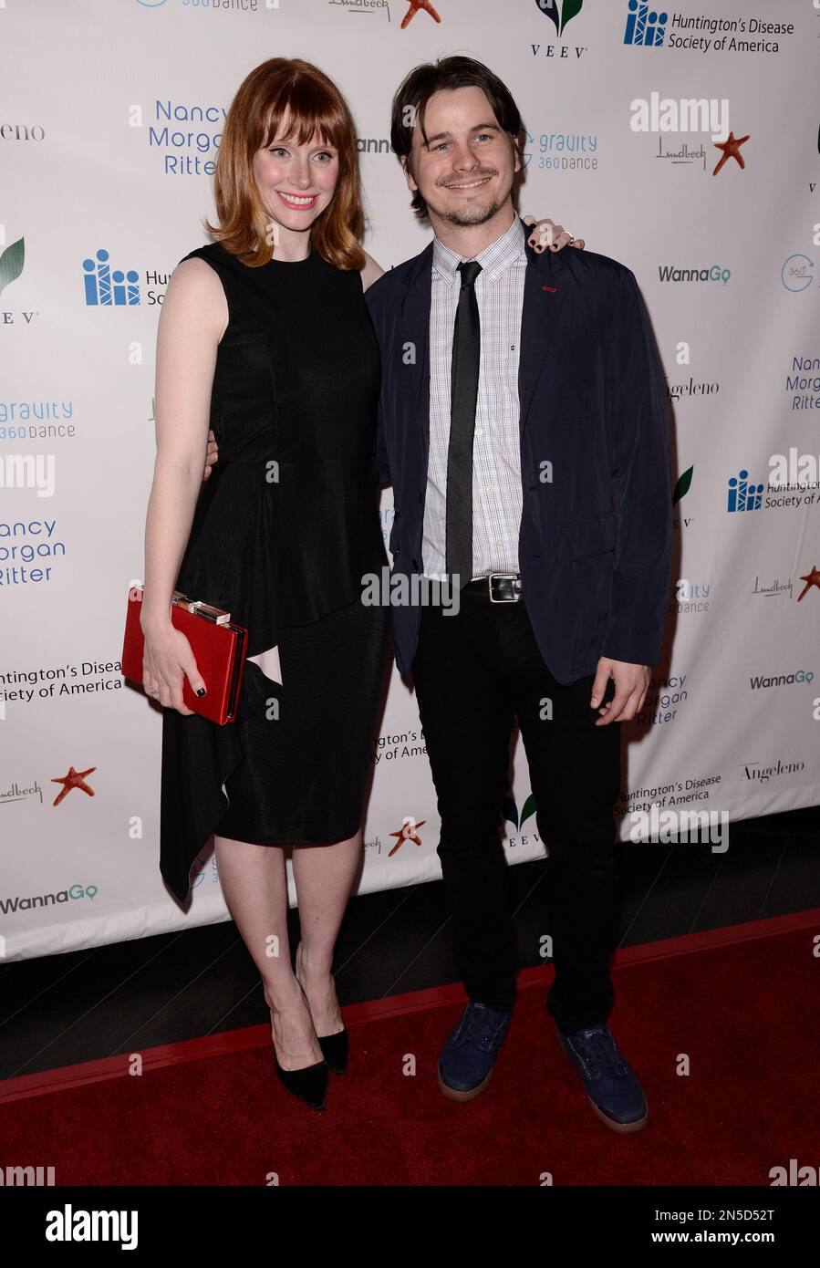 Actress Bryce Dallas Howard, left, and actor Jason Ritter attend the ...