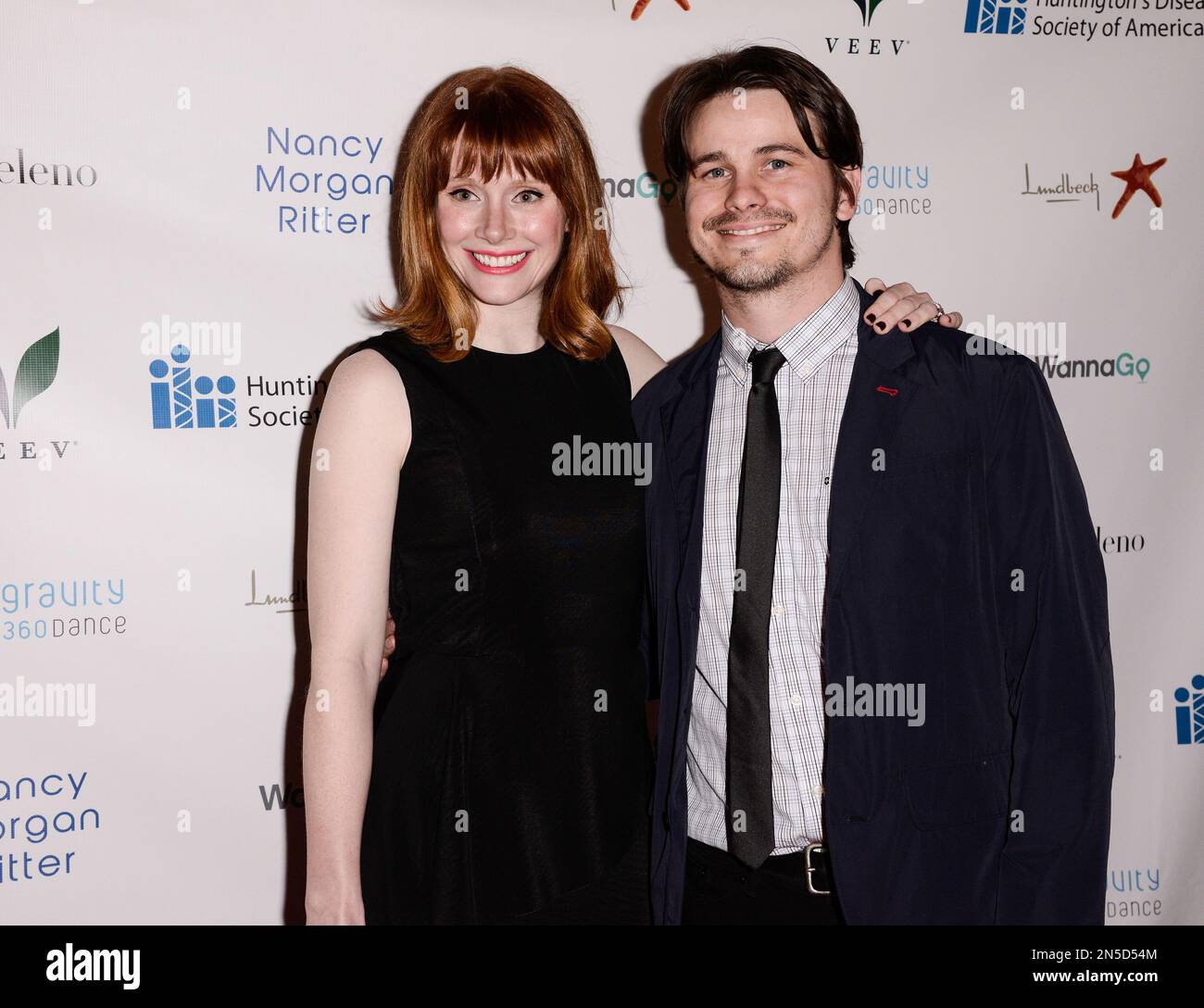 Actress Bryce Dallas Howard, left, and actor Jason Ritter attend the ...