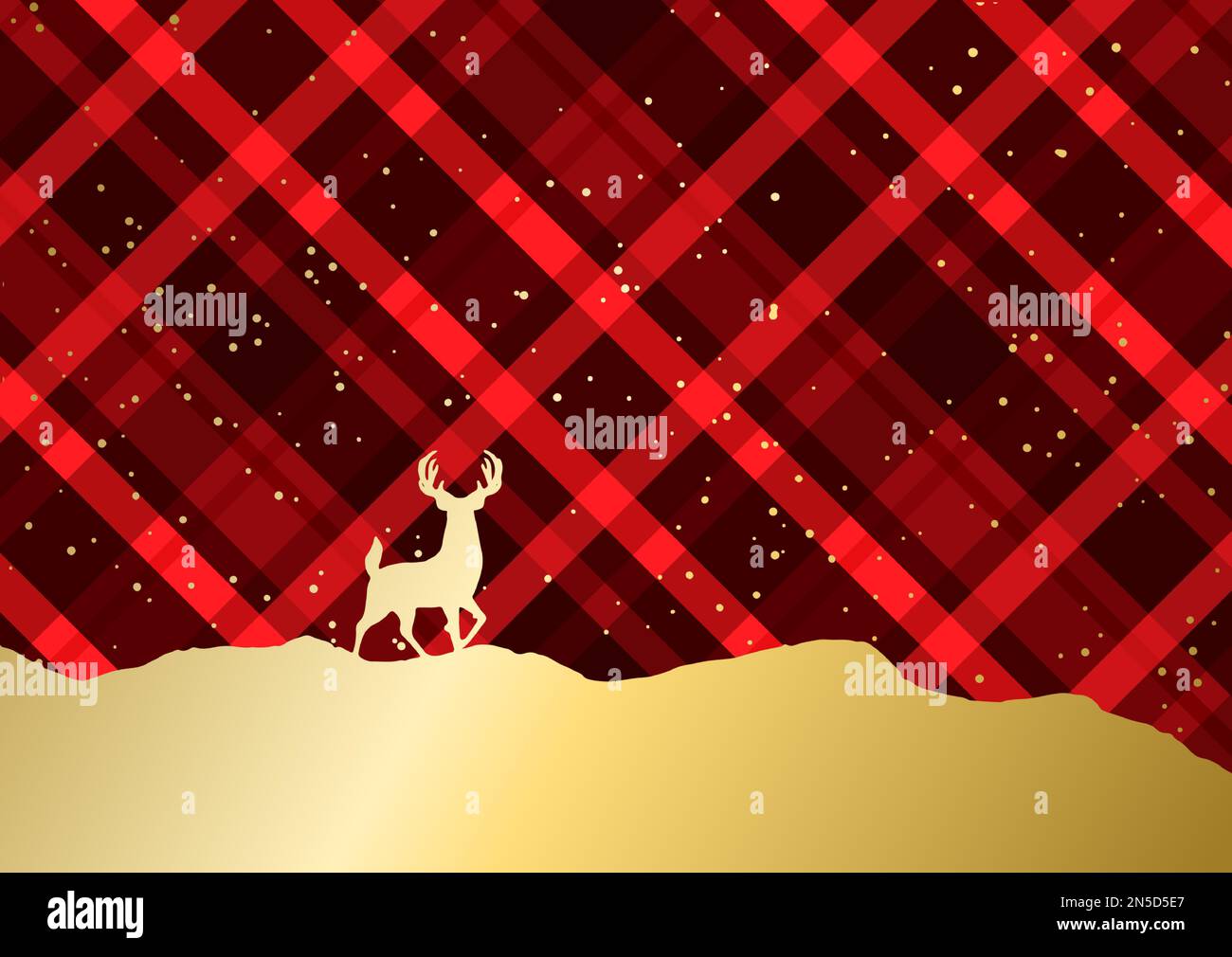 Gold deer Stock Vector Images - Alamy