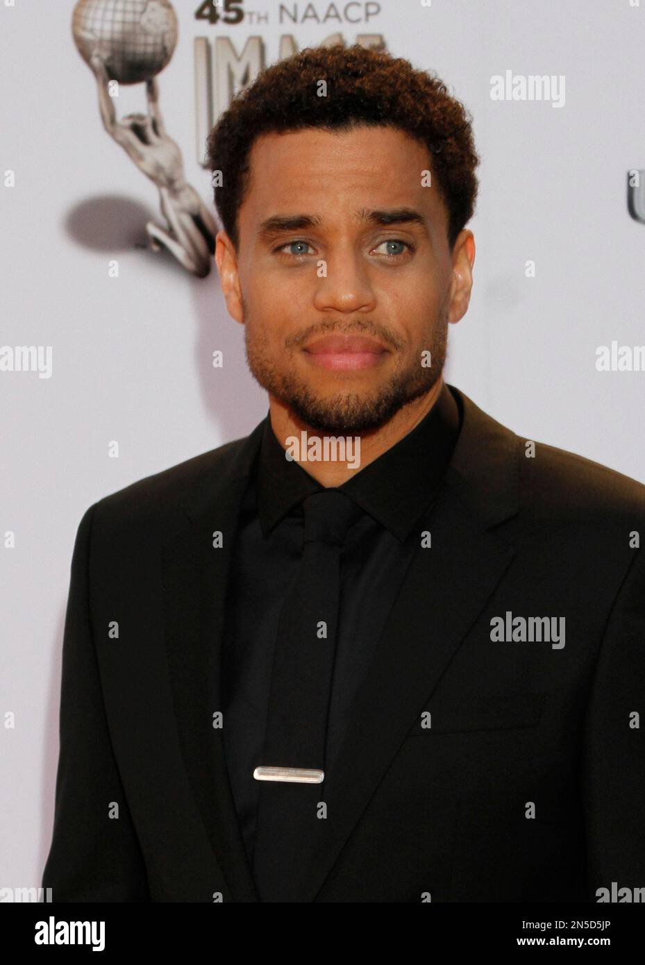 Michael Ealy arrives at the 45th NAACP Image Awards at the Pasadena ...