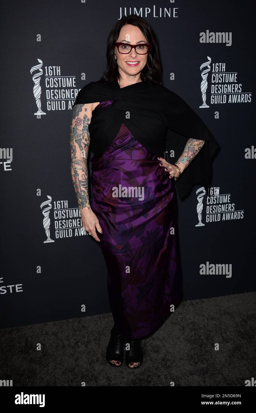 Julie Vogel arrives at the 16th Costume Designer Guild Awards, on ...