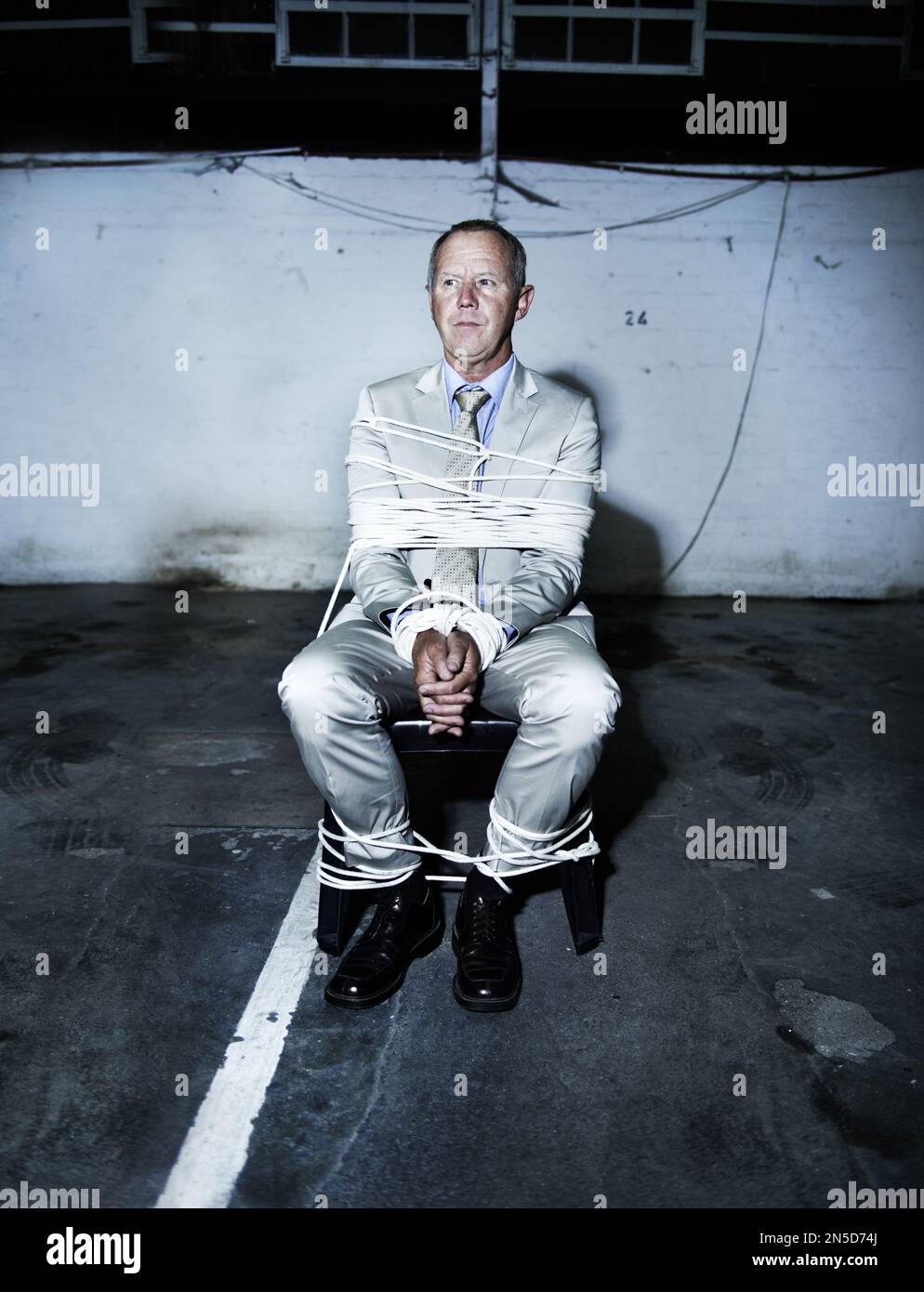 Man tied and gagged hi-res stock photography and images - Alamy