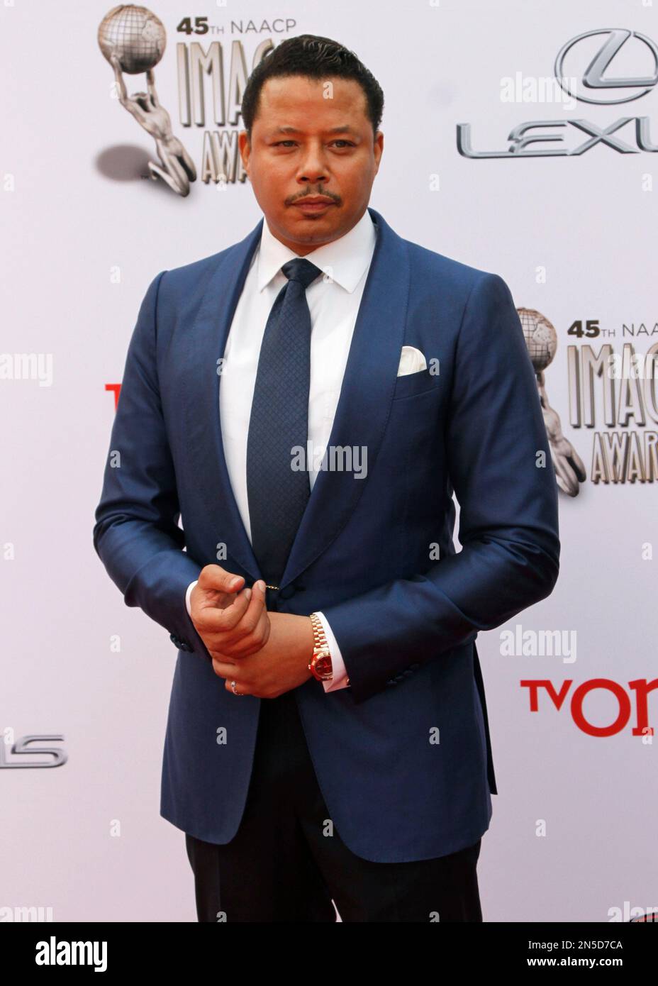 Terrence Howard arrives at the 45th NAACP Image Awards at the Pasadena ...