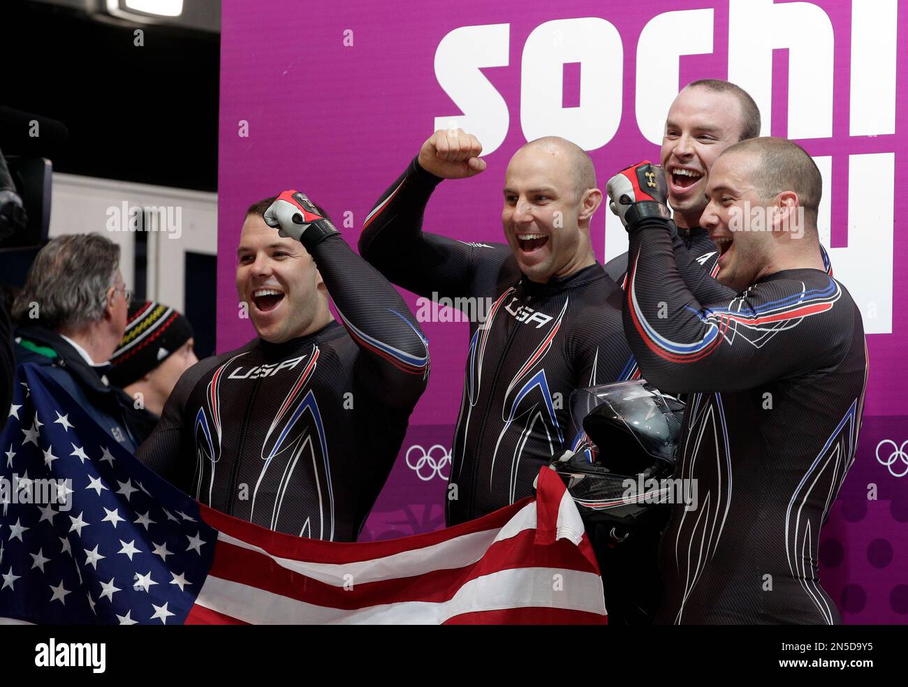 The team from the United States USA-2, with Nick Cunningham, Justin ...