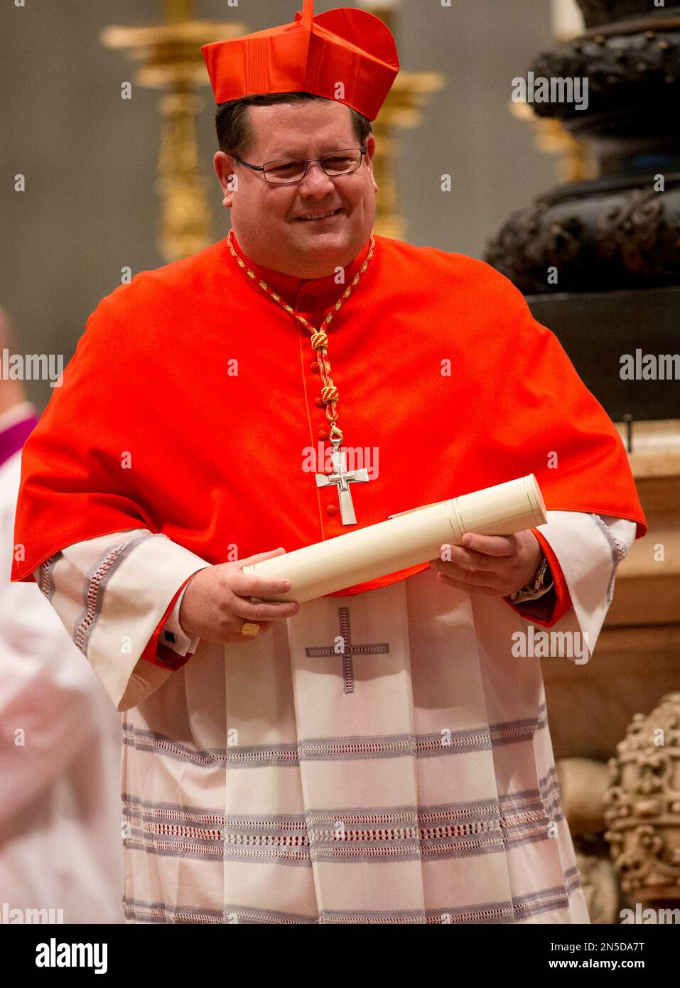 Newly-elected Cardinal Gerald Cyprien Lacroix, Archbishop di Quebec ...