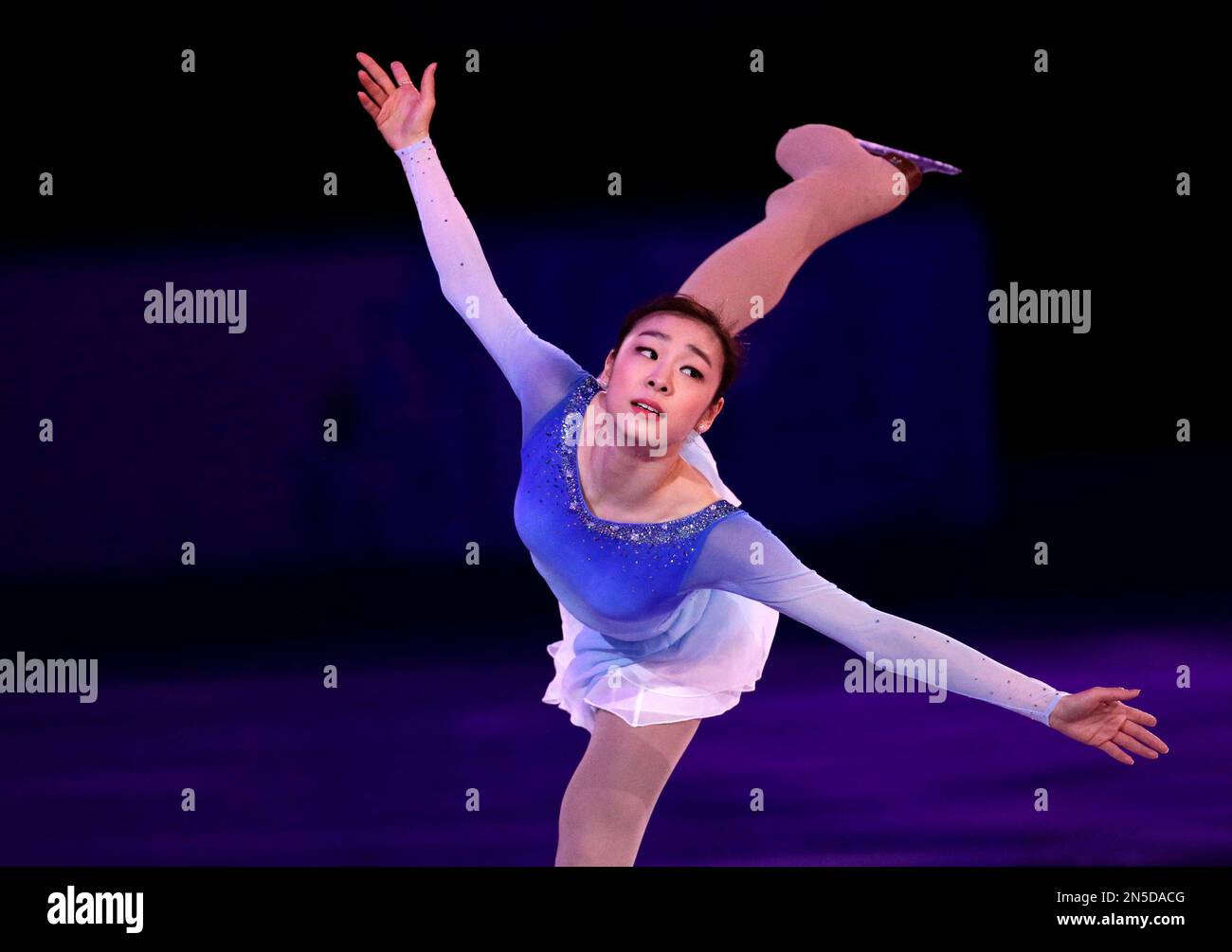 Yuna Kim of South Korea performs during the figure skating exhibition ...